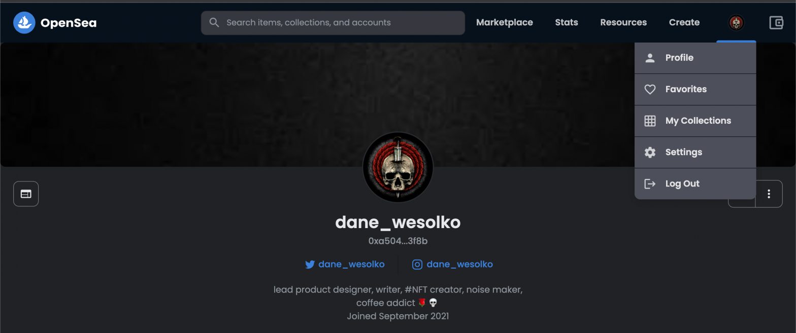 Create an NFT collection on OpenSea, Part Three - Dane Wesolko